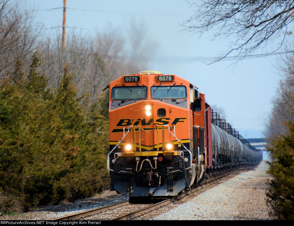 BNSF 6078 CSX Train K042 Crude Oil Loads